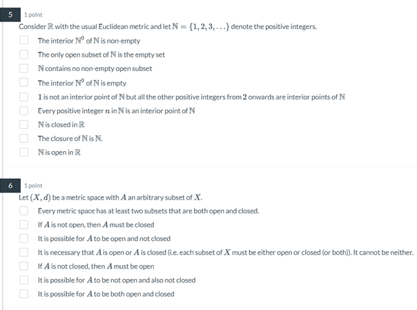 Solved Consider \( \mathbb{R} \) ﻿with the usual Euclidean | Chegg.com