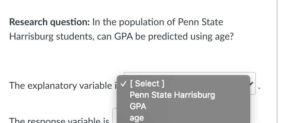 Solved Research question: In the population of Penn State | Chegg.com