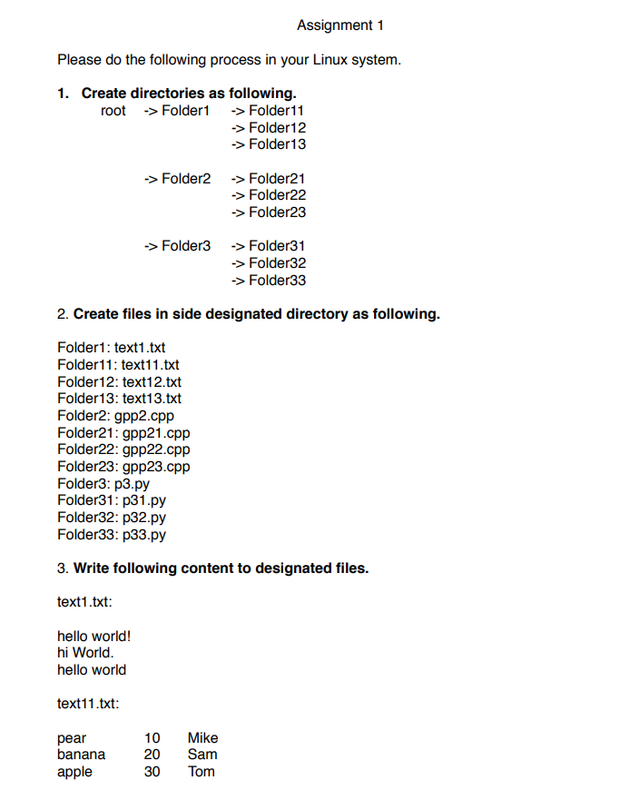 Assignment 1 Please do the following process in your | Chegg.com