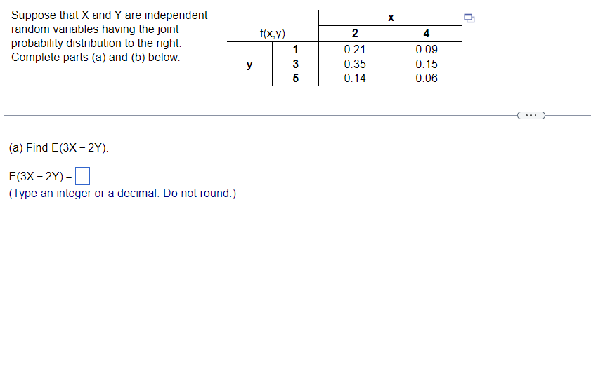 Solved Suppose that X and Y are independent random variables | Chegg.com