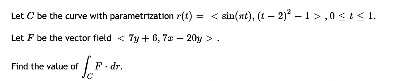 Solved Let C be the curve with parametrization r(t)