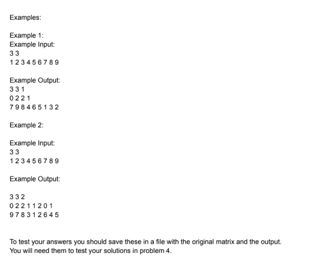 Solved 3. You and a friend want to send matrix data | Chegg.com