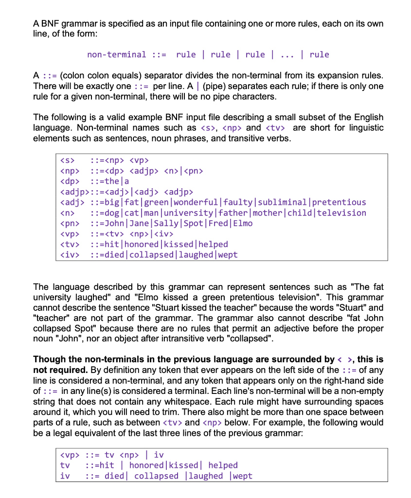 Solved CS145 – PROGRAMMING ASSIGNMENT #4 GRAMMER SOLVER | Chegg.com
