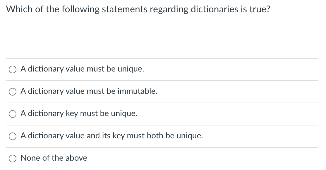 Solved Which Of The Following Statements Regarding Chegg