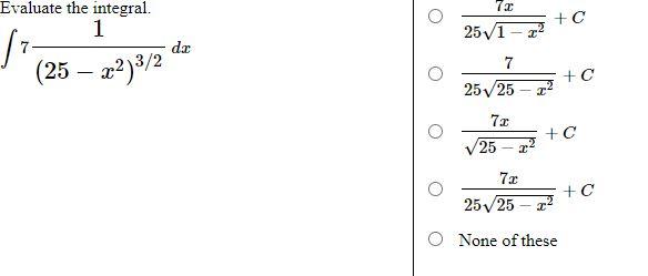 Solved Evaluate the integral. | Chegg.com