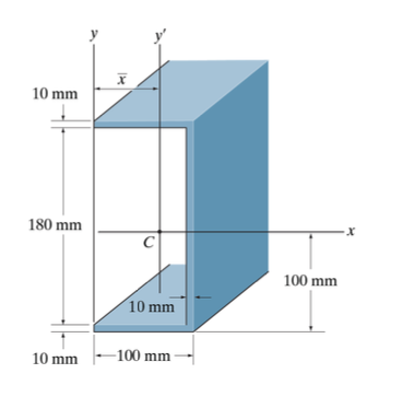 Solved Consider the C-shaped section shown in the figure. | Chegg.com