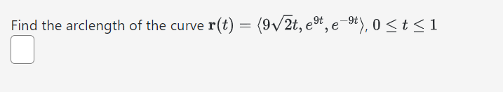 Solved Find the arclength of the curve | Chegg.com