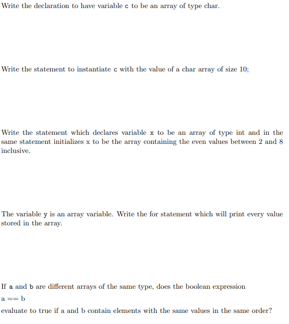 Solved Write the declaration to have variable c to be an | Chegg.com