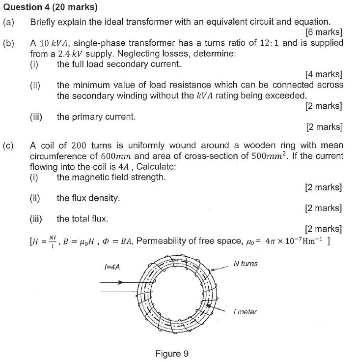 Solved Question 4 (20 marks) (a) Briefly explain the ideal | Chegg.com