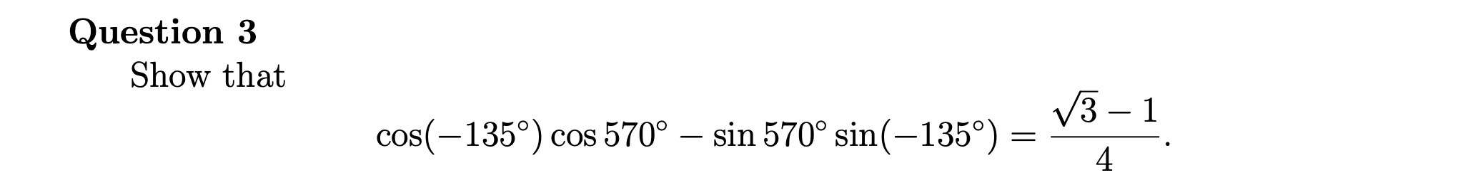 Solved Question 3 Show that | Chegg.com