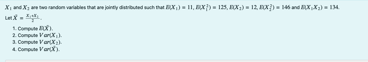 Solved x1 ﻿and x2 ﻿are two random variables that are jointly | Chegg.com