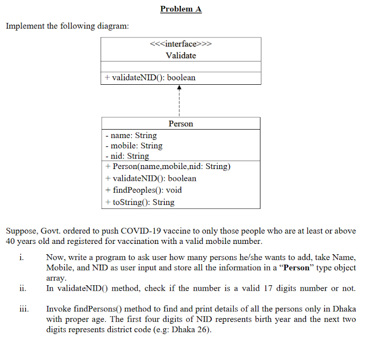 Solved Problem A Implement the following diagram: | Chegg.com