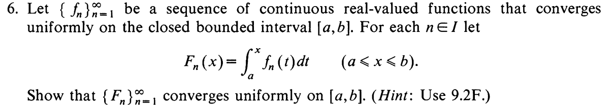 Solved 9.2F. THEOREM. Let {fn}n=1∞ be a sequence of | Chegg.com