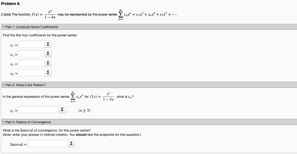 Solved Problem 6. (12pts) The function f(x) = 7 may be | Chegg.com