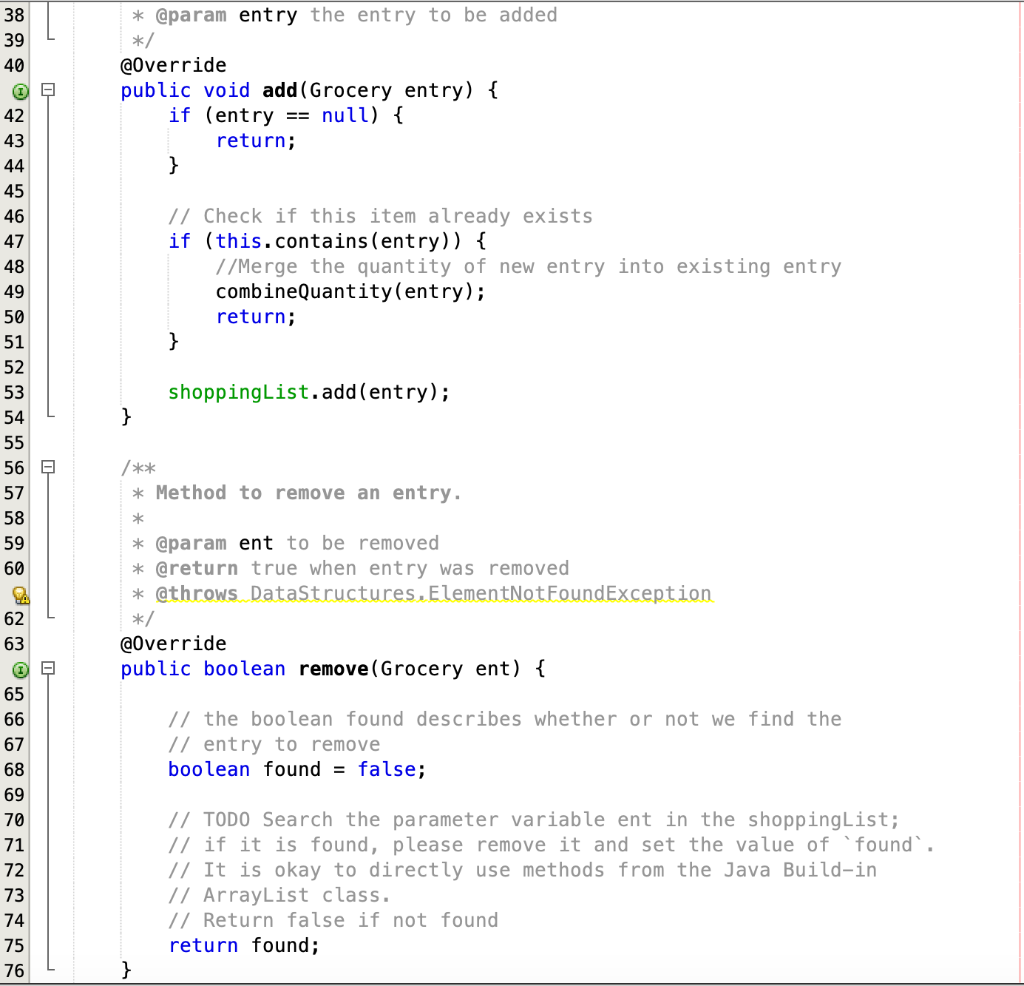 1 package Shopping; 2 3 © import DataStructures.*; 4 | Chegg.com