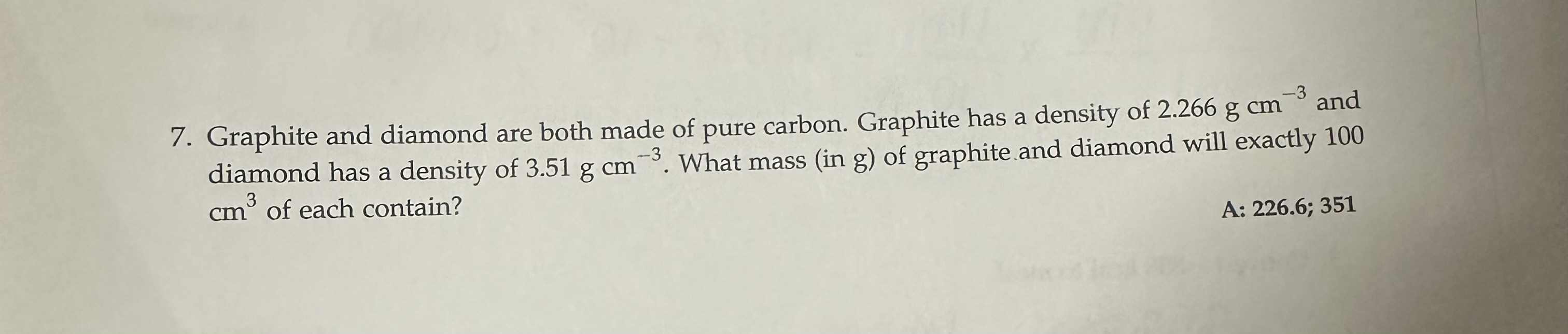 Solved Graphite and diamond are both made of pure carbon. | Chegg.com