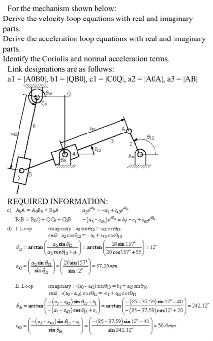 For the mechanism shown below Derive the velocity | Chegg.com