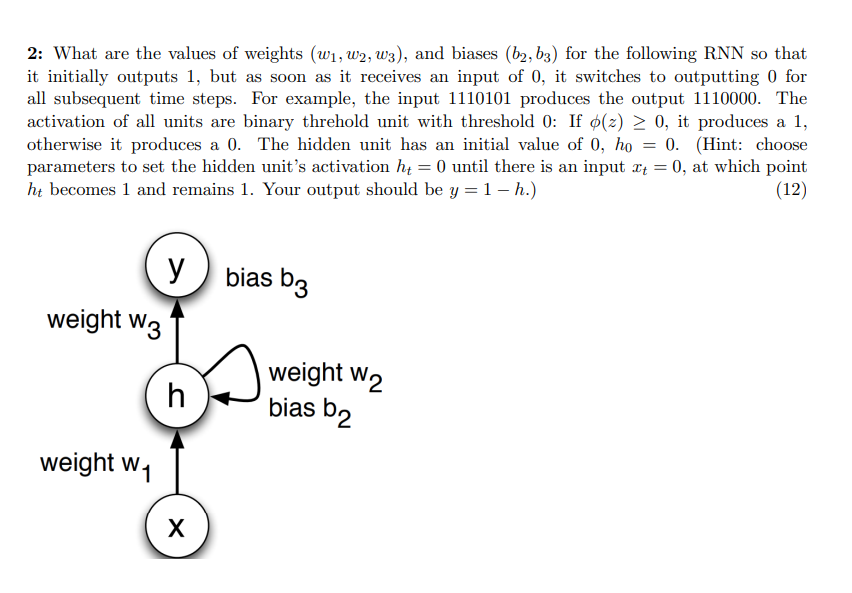 Solved 2: What are the values of weights (w1,w2,w3), and | Chegg.com