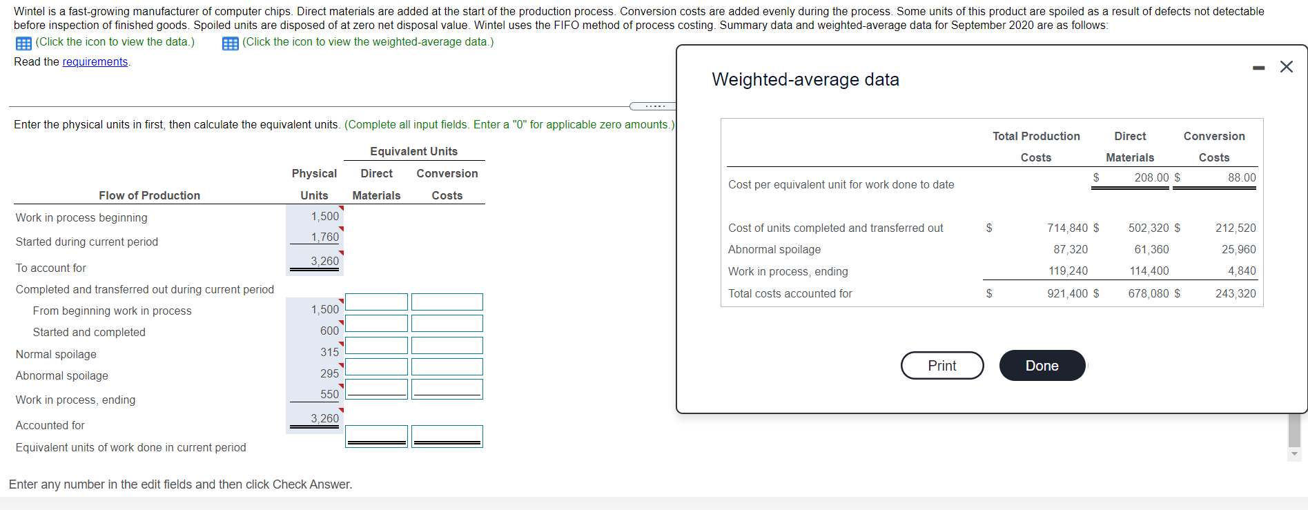 Solved - X Requirements for A 1 B с D Physical Units Direct | Chegg.com