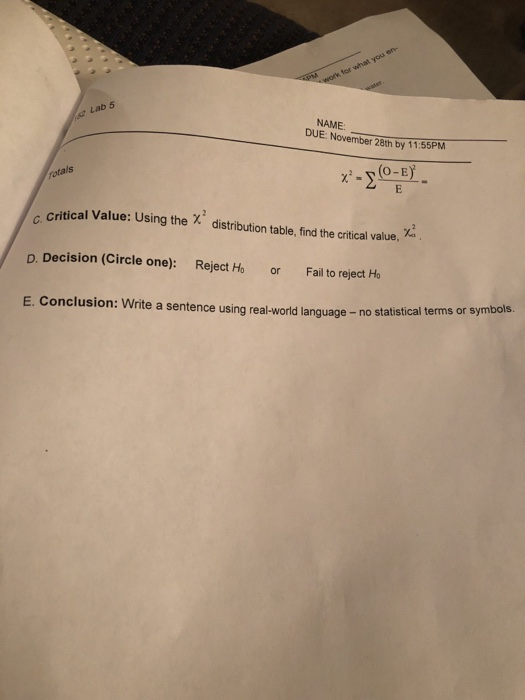 . For Lab 1, you did a bar graph, pie chart, and | Chegg.com