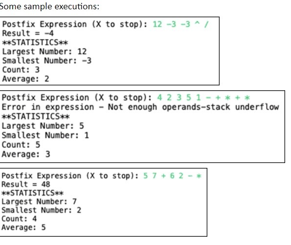 Solved Revise and test the postfix expression evaluator – | Chegg.com