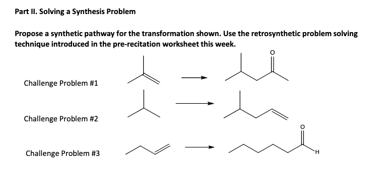Solved Part II. Solving a Synthesis Problem Propose a | Chegg.com