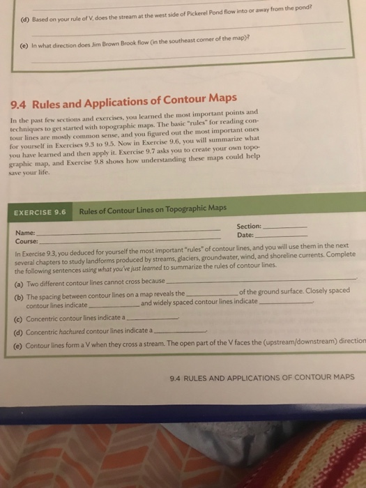 Solved (d) Based on your rule of V, does the stream at the | Chegg.com