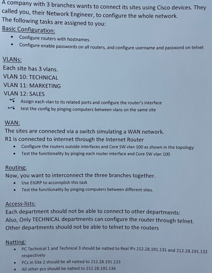 Solved Basic Configuration: - Configure routers with | Chegg.com