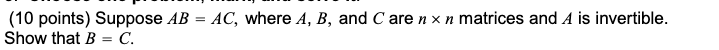 Solved (10 points) Is it possible for a 5 x 5 matrix to be | Chegg.com