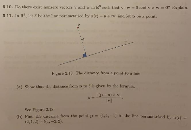 Solved 5.10. Do there exist nonzero vectors v and w in R3 | Chegg.com