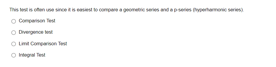 Solved This test is often use since it is easiest to compare | Chegg.com