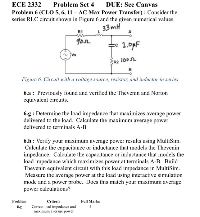 Solved ECE 2332 Problem Set 4DUE: See Canvas Problem 6 (CLO | Chegg.com