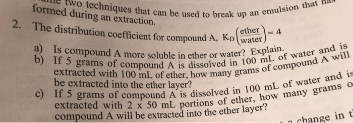 Solved two techniques that can be used to break up an | Chegg.com