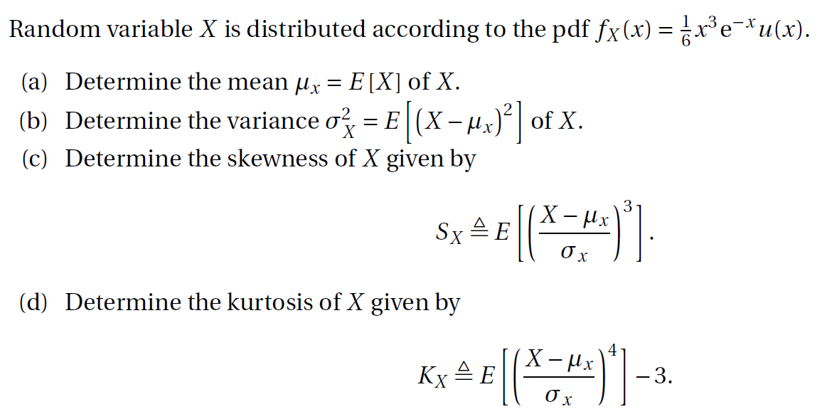 Solved Random variable x ﻿is distributed according to the | Chegg.com