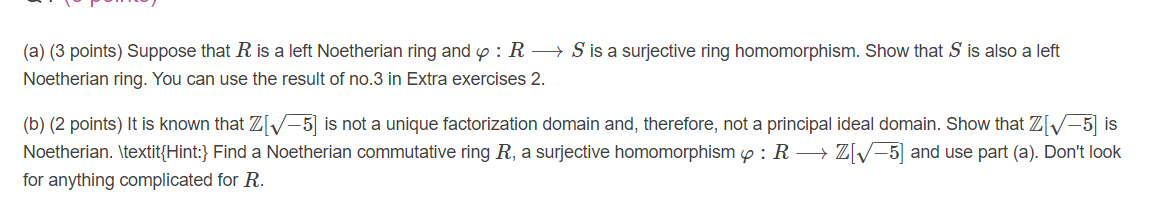 Solved POIO (a) (3 points) Suppose that R is a left | Chegg.com