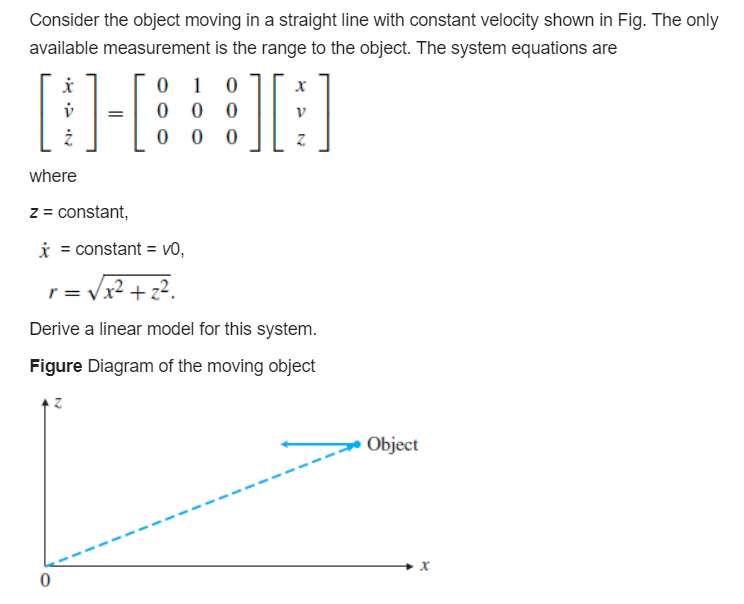 Solved Consider the object moving in a straight line with | Chegg.com
