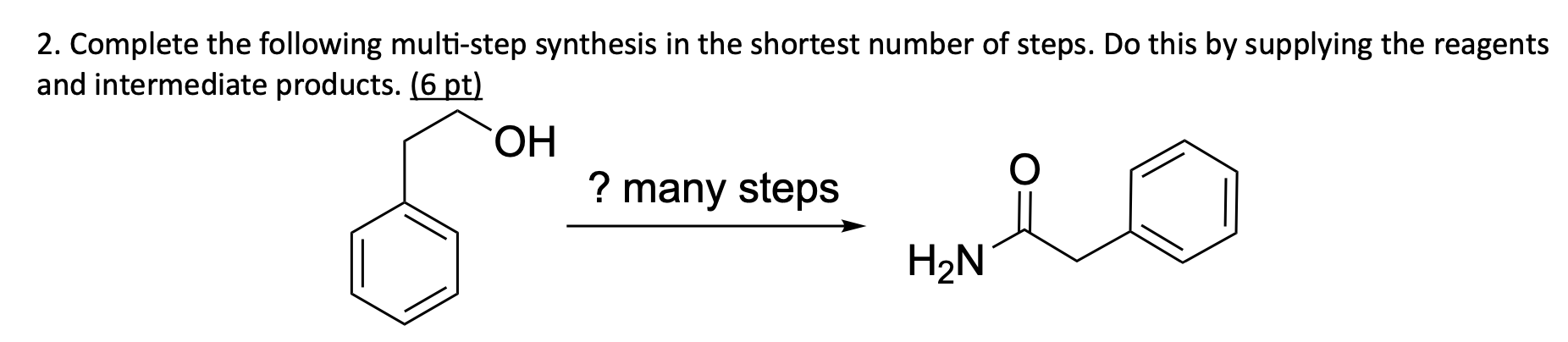 Solved 2. Complete the following multi-step synthesis in the | Chegg.com