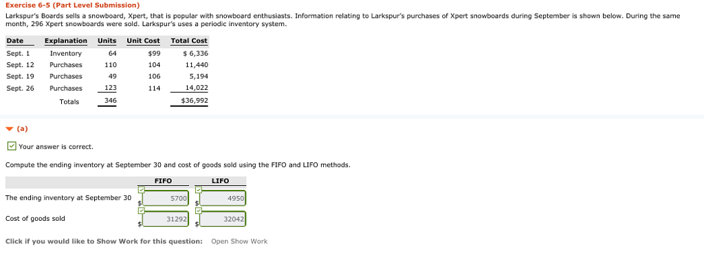 Solved Problem 6-2A (Part Level Submission) Sheffield | Chegg.com