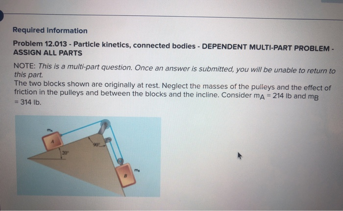 Solved Required information Problem 12.013 - Particle | Chegg.com