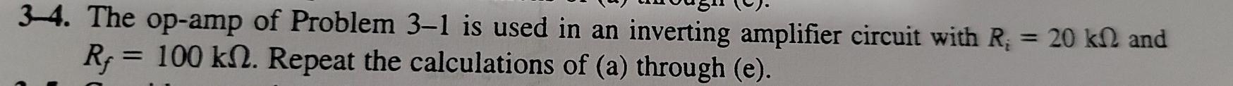 Solved Answer Problem 3-4. Do the calculations of Problem | Chegg.com