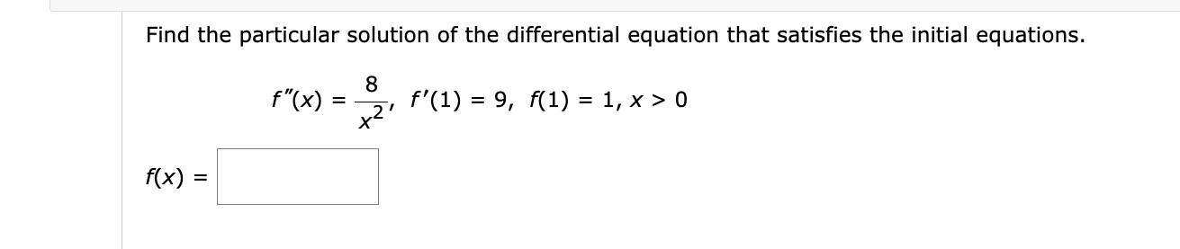 Solved Find the particular solution of the differential | Chegg.com