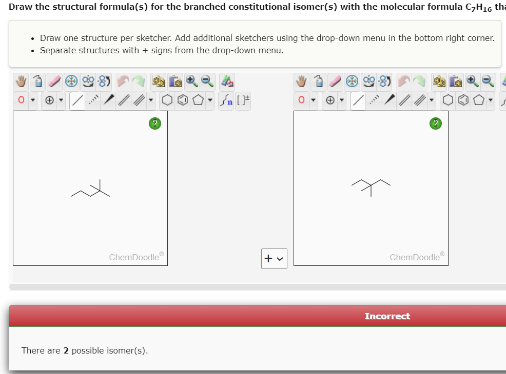 Solved Draw the structural formula(s) for the branched | Chegg.com