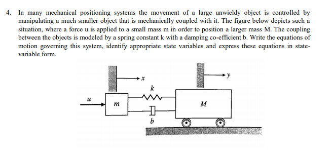 Solved 4. In many mechanical positioning systems the | Chegg.com