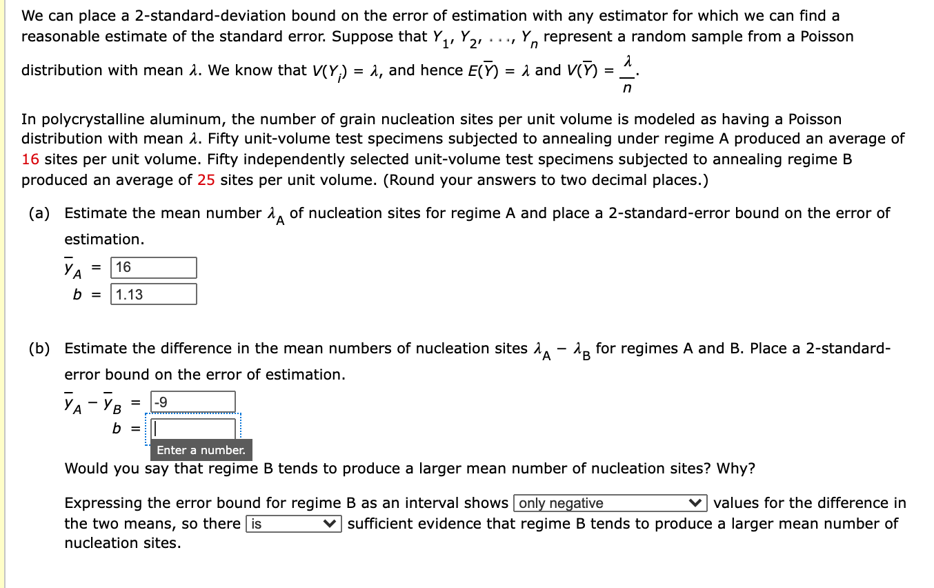 Solved We can place a 2-standard deviation bound on the | Chegg.com
