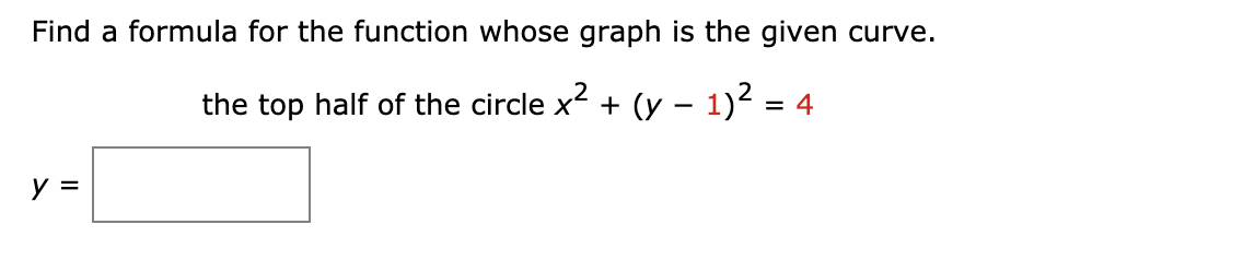 Solved Find a formula for the function whose graph is the | Chegg.com