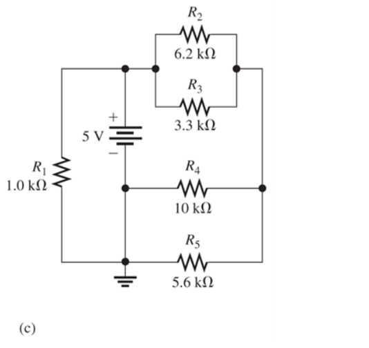 Solved Identify the series and parallel relationships of the | Chegg.com