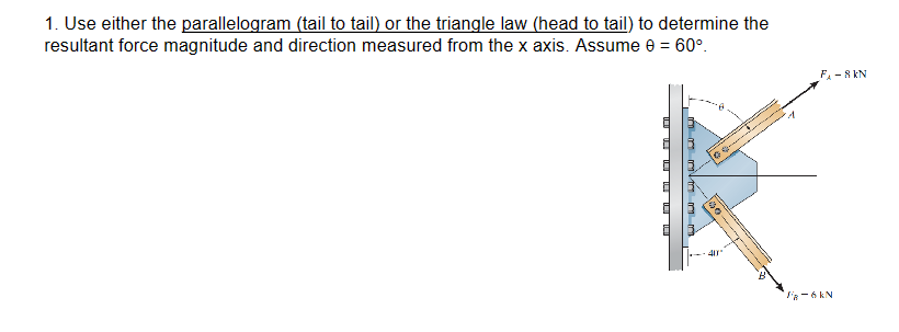 Solved Use either the parallelogram (tail to tail) ﻿or the | Chegg.com