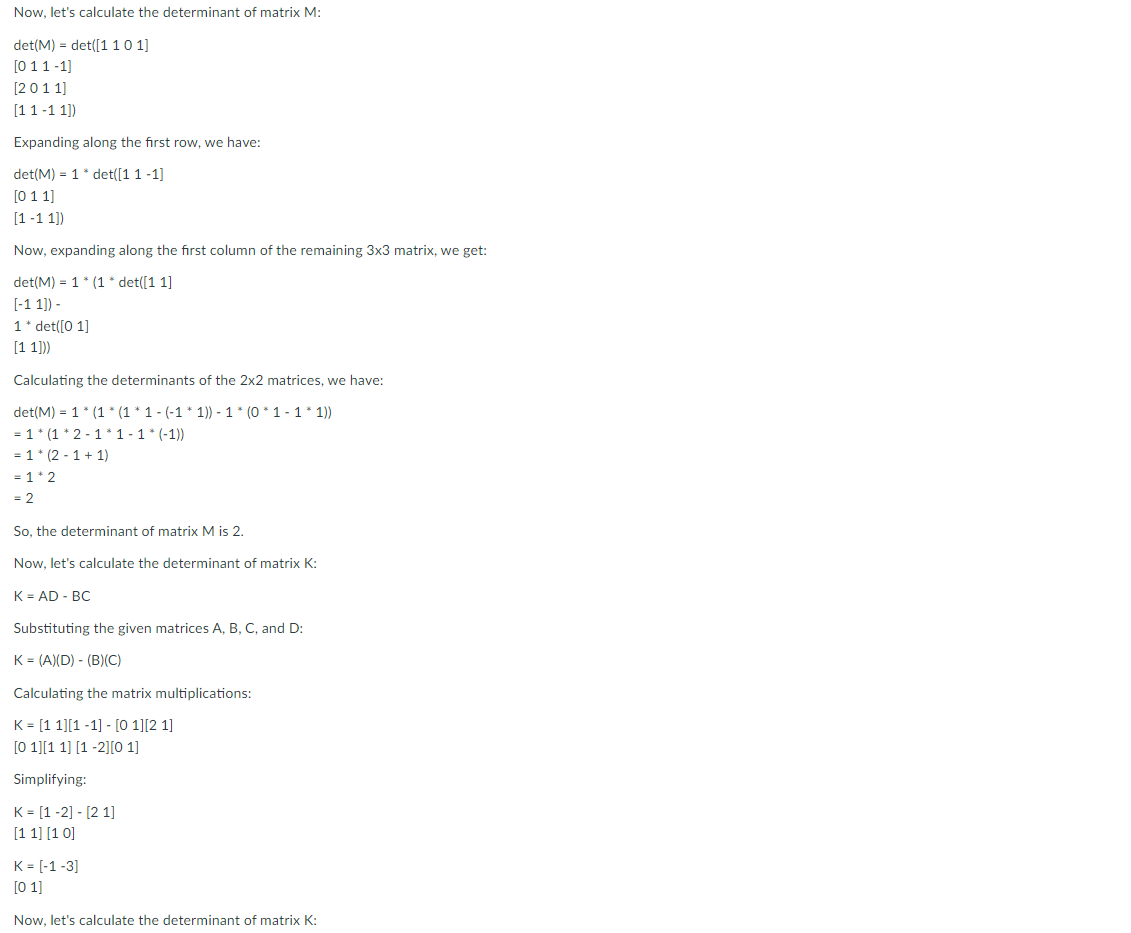 Solved Let A=[1011],B=[101−2],C=[2011], and D=[−1011]. If | Chegg.com