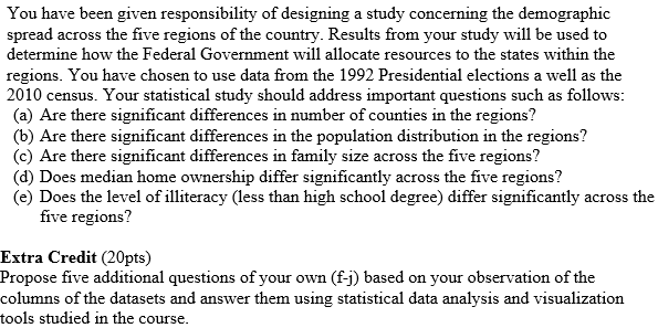 Solved 2. The csv or excel file county_demographics | Chegg.com