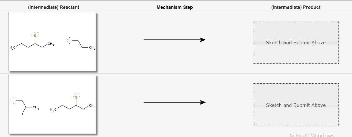 Solved (Intermediate) Reactant Mechanism Step (Intermediate) | Chegg.com